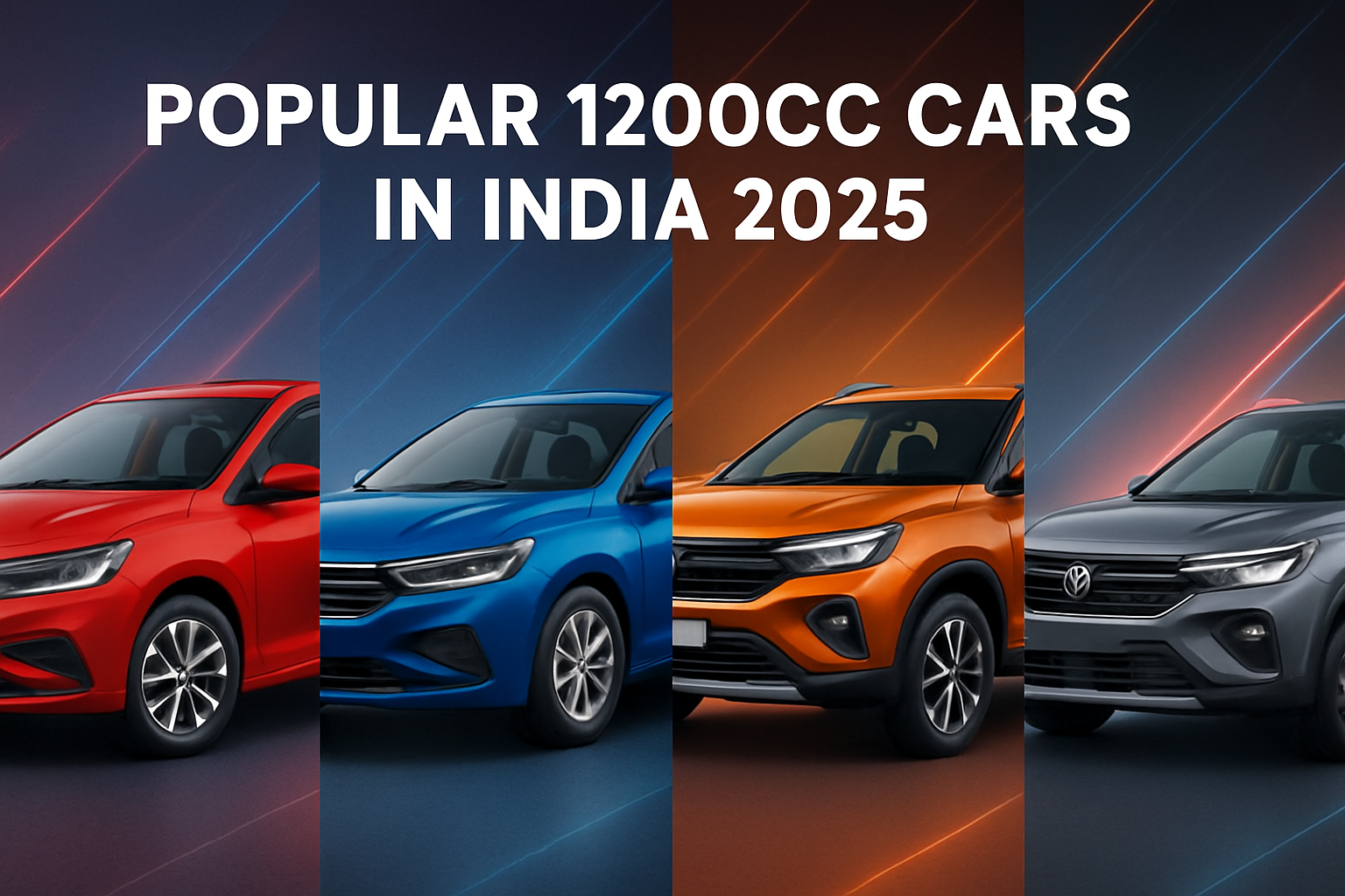 Top 30 Cars with 1200cc Engine and Around 4000mm Length in India 2025